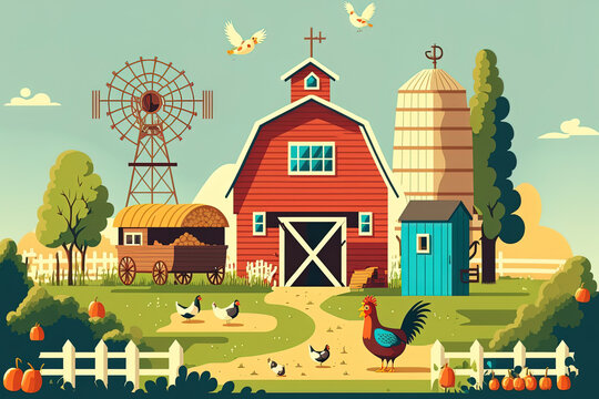 Cartoon Barnyard