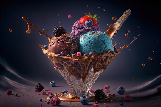 Ice Cream Sundae Wallpaper