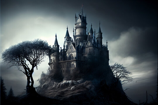 Gothic Castle Painting