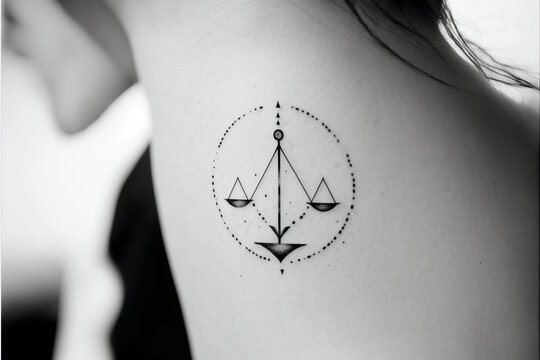Libra Sign Tattoo Men