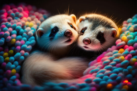 Cute Baby Ferrets