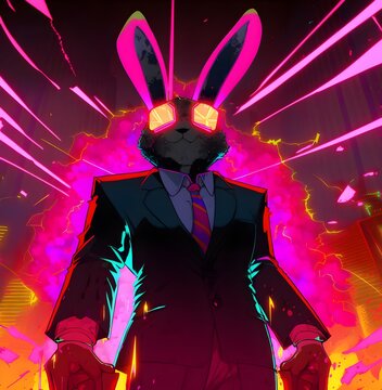 Evil Rabbit Wallpaper