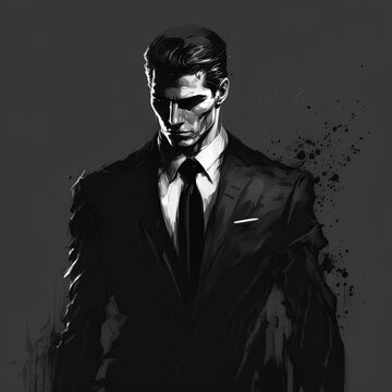 Man In Suit Art