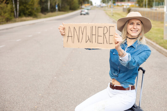 Funny Hitchhiking Signs