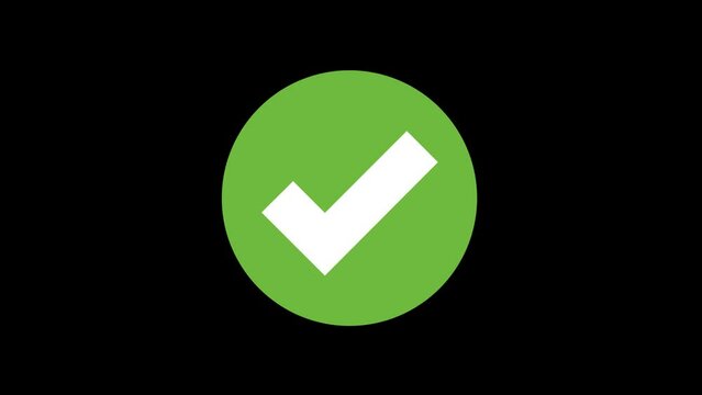 Green Check Mark Black Background Green Check Mark Black Background