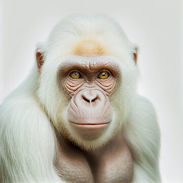 White Gorilla Smiling