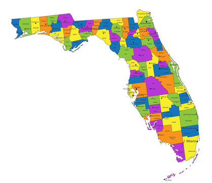 Florida County Map