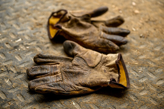Worn Work Gloves