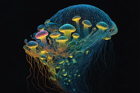 Deep Sea Rainbow Jellyfish