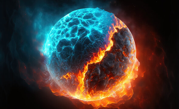 Planet Ice Flame