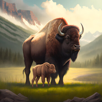 "Baby Bison" Images – Browse 115 Stock Photos, Vectors, and Video ...