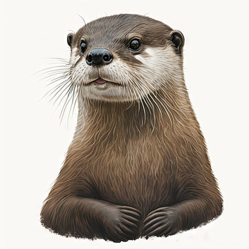 How To Draw A Sea Otter Head