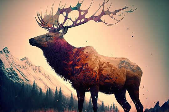 Elk Antler Graphic Images – Browse 13,193 Stock Photos, Vectors, and ...