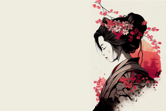 Beautiful Geisha Wallpaper