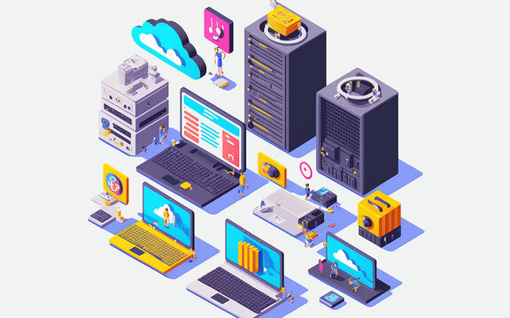 Imágenes de "Isometric Server": descubre bancos de fotos, ilustraciones ...