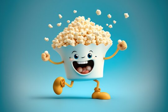Cartoon Popcorn Character Images – Browse 6,429 Stock Photos, Vectors ...