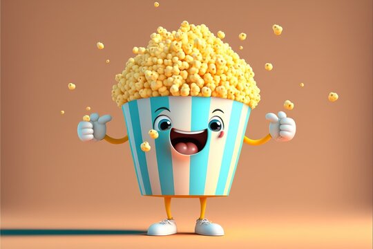 Eating Popcorn Animation