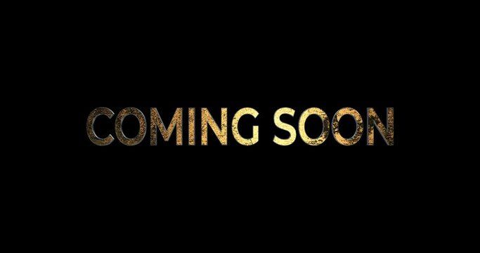 Coming Soon Logo 3d