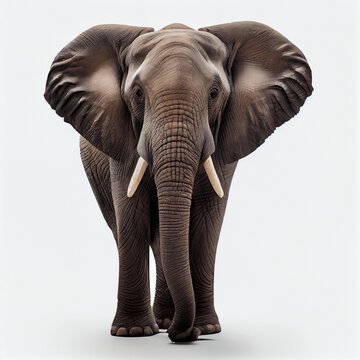 Asian Elephant Front View