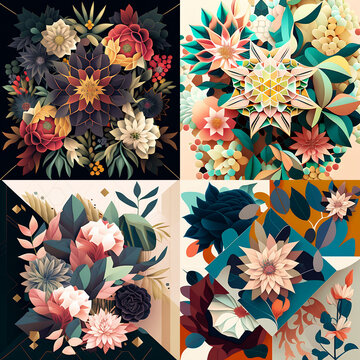 "Geometric Floral Design" Images – Browse 120 Stock Photos, Vectors ...