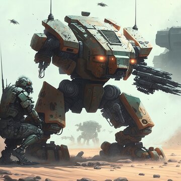 War Robot Concept Art