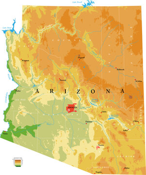 Arizona Cities Map Images – Browse 3,217 Stock Photos, Vectors, and ...