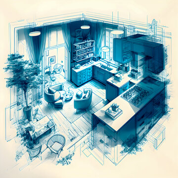 Line Drawing Of A Room Images – Browse 60,102 Stock Photos, Vectors ...