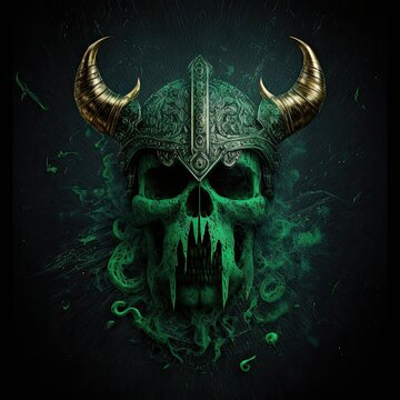 Viking Skull Wallpaper