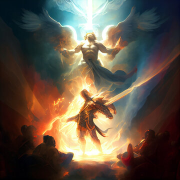 Angel Fighting Demon Images – Browse 2,353 Stock Photos, Vectors, and ...