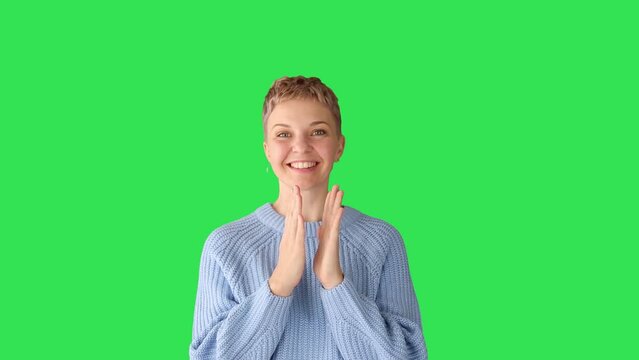 Woman Clapping Green Screen Images – Browse 1,327 Stock Photos, Vectors ...