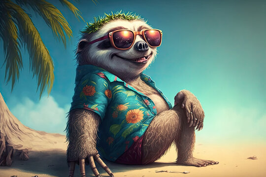 Sloth With Sunglasses Money