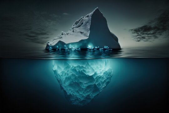 Iceberg At Night Wallpaper