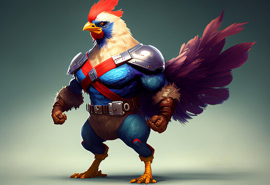 Strong Rooster Cartoon Images – Browse 2,782 Stock Photos, Vectors, and ...