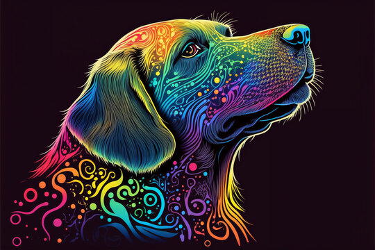Rainbow Dog