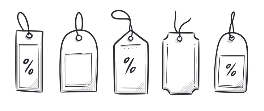 Present With Tag Clipart Black And White