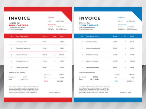 "Invoice Template" Bilder – Durchsuchen 3,073 Archivfotos ...