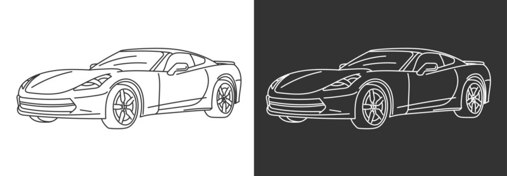 White Car Outline Images – Browse 133,248 Stock Photos, Vectors, and ...
