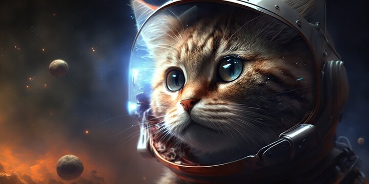 Funny Space Cat Wallpaper