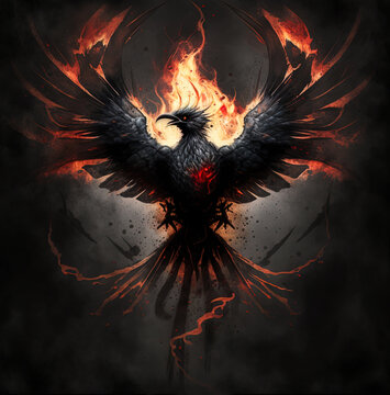 Shadow Phoenix Bird