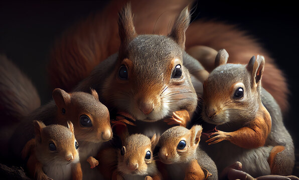 "Squirrel Family" Images – Browse 467,510 Stock Photos, Vectors, and ...