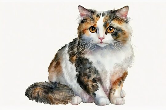 Calico Kitten Drawing