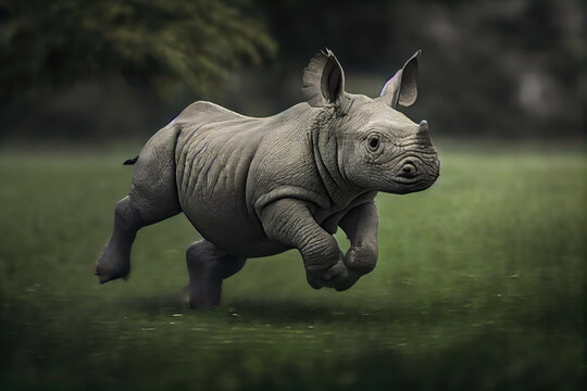 Running Rhinoceros