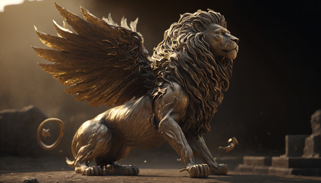 Lion With Angel Wings