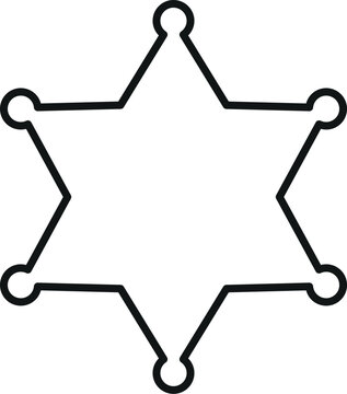 Sheriff Badge Outline