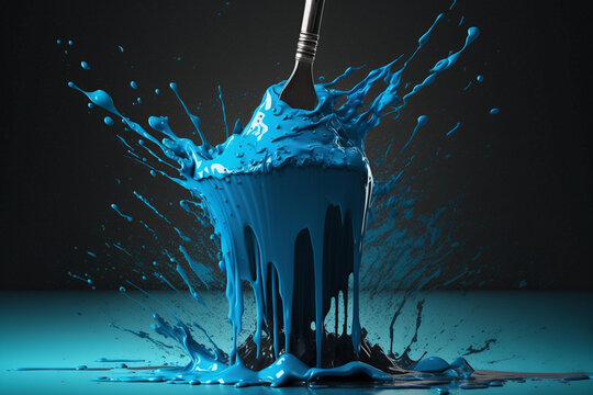 Blue Dripping Paint Images – Browse 97,637 Stock Photos, Vectors, and ...