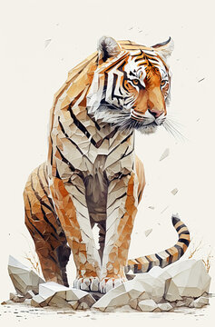 Easy Watercolor Tiger