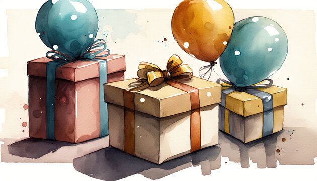 Watercolor 2 Balloons Images – Browse 621 Stock Photos, Vectors, and ...