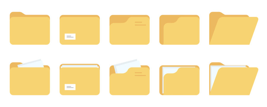Open Folder Icon Flat
