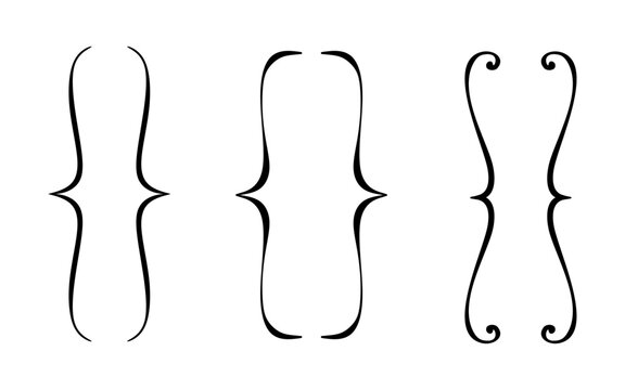 Deluxe Scroll Bracket Clipart