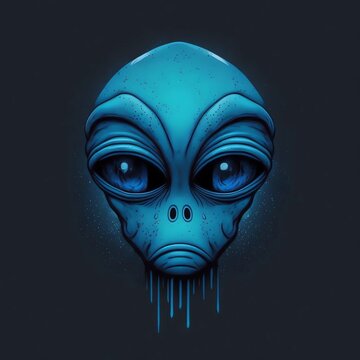 Blue Alien Wallpaper